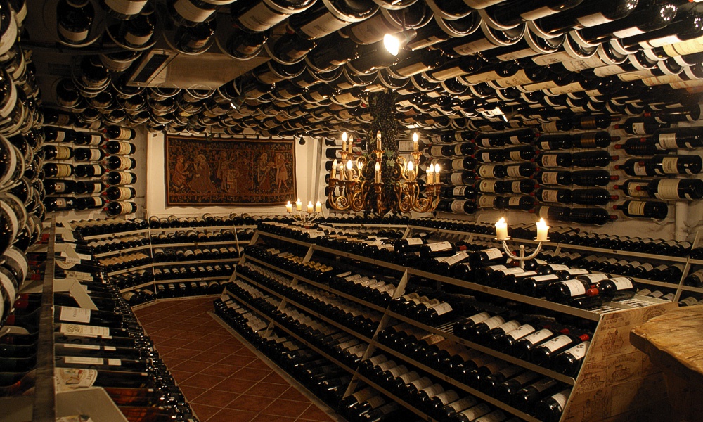 Big Bottle Cellar with more than 5000 bottles - Hospiz, Austria | Wine ...